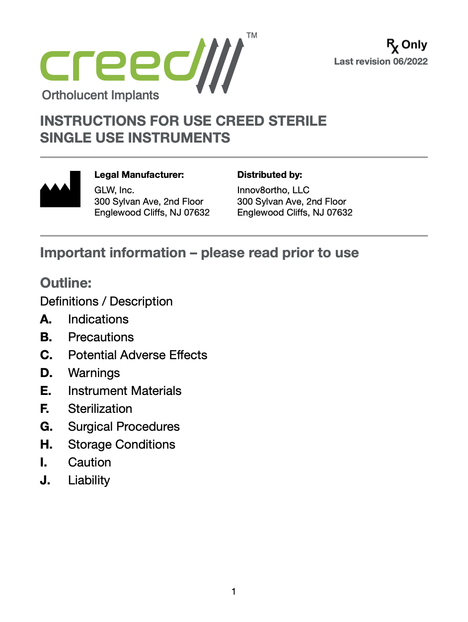 Creed HammerThread™ - GLW Medical